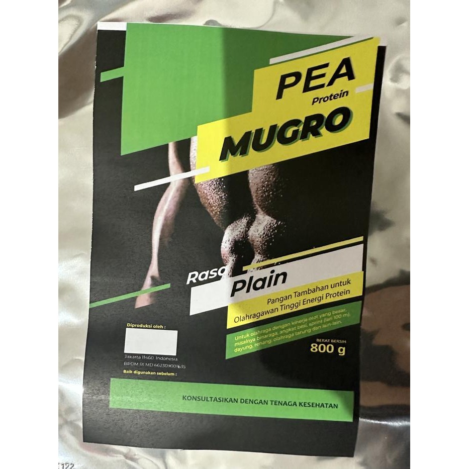 Jual PEA PROTEIN PLANT VEGAN PROTEIN ISOLATE Susu Milk Powder 800 GR ...