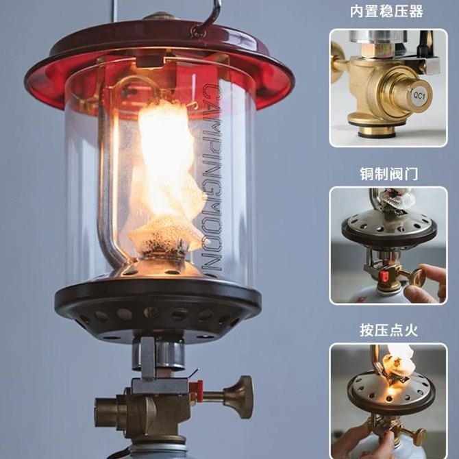 Jual CAMPINGMOON T-9 Moon Star Gas Lantern Lentera Petromax Lampu Gas ...