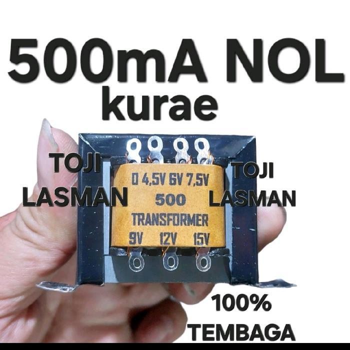 Jual ( 500mA NOL ) TRAVO TRAFO 500mA 0.5A 500 0.5 A mA transformator ...