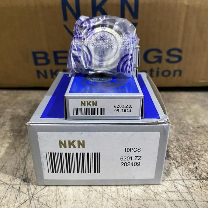 Jual BEARING 6201 ZZ NKN (10PCS) ORIGINAL MEREK NKN BANTALAN BALL ...