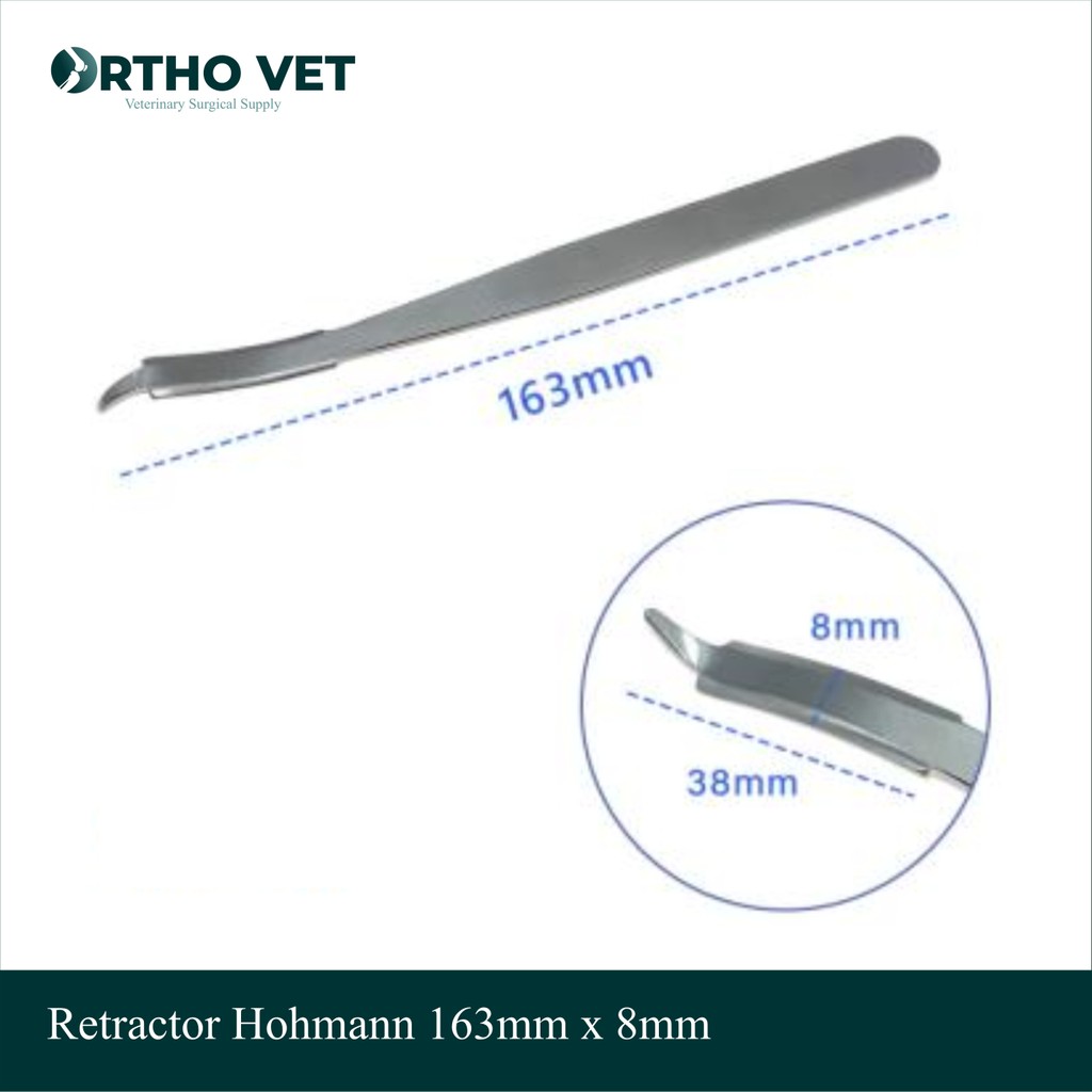Jual Retractor Hohmann 8mm Stainless Alat Bedah Hewan Instrumen ...