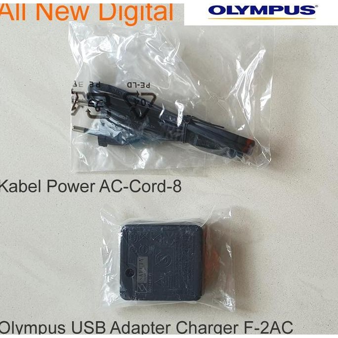 Jual Olympus Usb Adapter Charger F-2Ac Original + Kabel Power Ac Cord ...