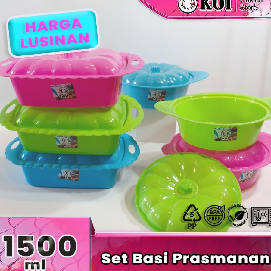 Jual Koi 12 Pcs Basi Sayur Bulat 1 Lusin Basi Prasmanan Lusinan 1Ml ...