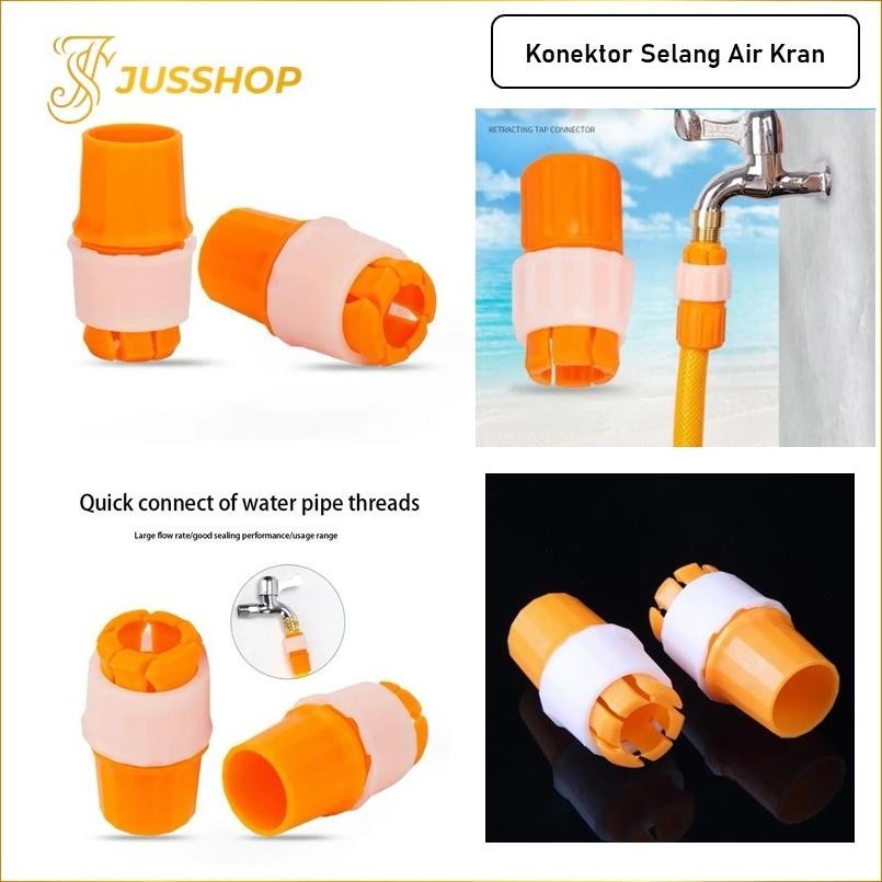Jual Konektor Selang Kran Air Alat Sambungan Kran Air Flexible Adaptor ...