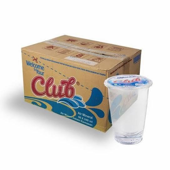 Jual Club Air Mineral Gelas 240ml 1 Dus 48 pcs | Shopee Indonesia