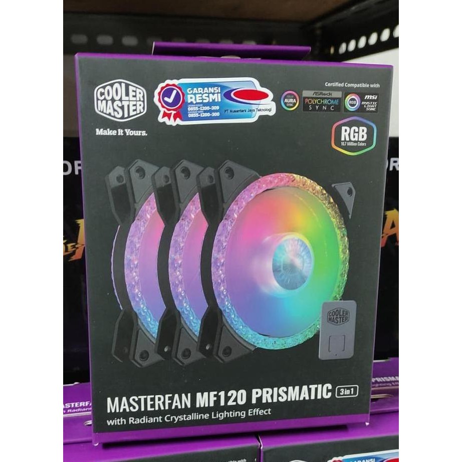 Jual Cooler Master MasterFan MF120 Prismatic ARGB - Fan Casing 12cm 3 ...