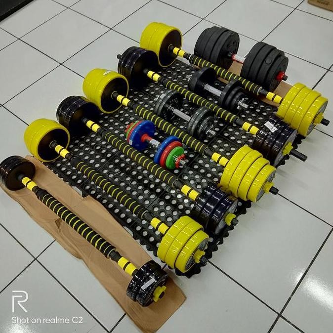 Jual ORIGINAL Barbel dumble dumbel steel sand rox 20 kg | Shopee Indonesia