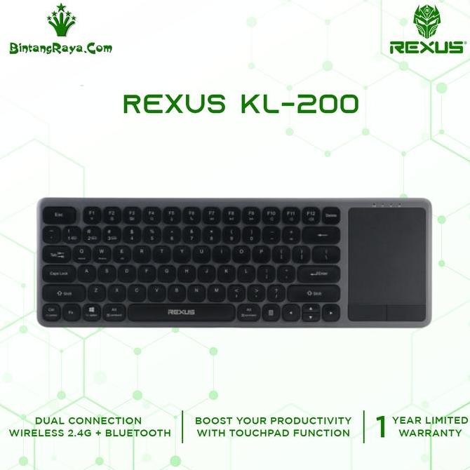 Jual Keyboard Office Rexus KL200/KL-200 Wireless & Bluetooth with ...