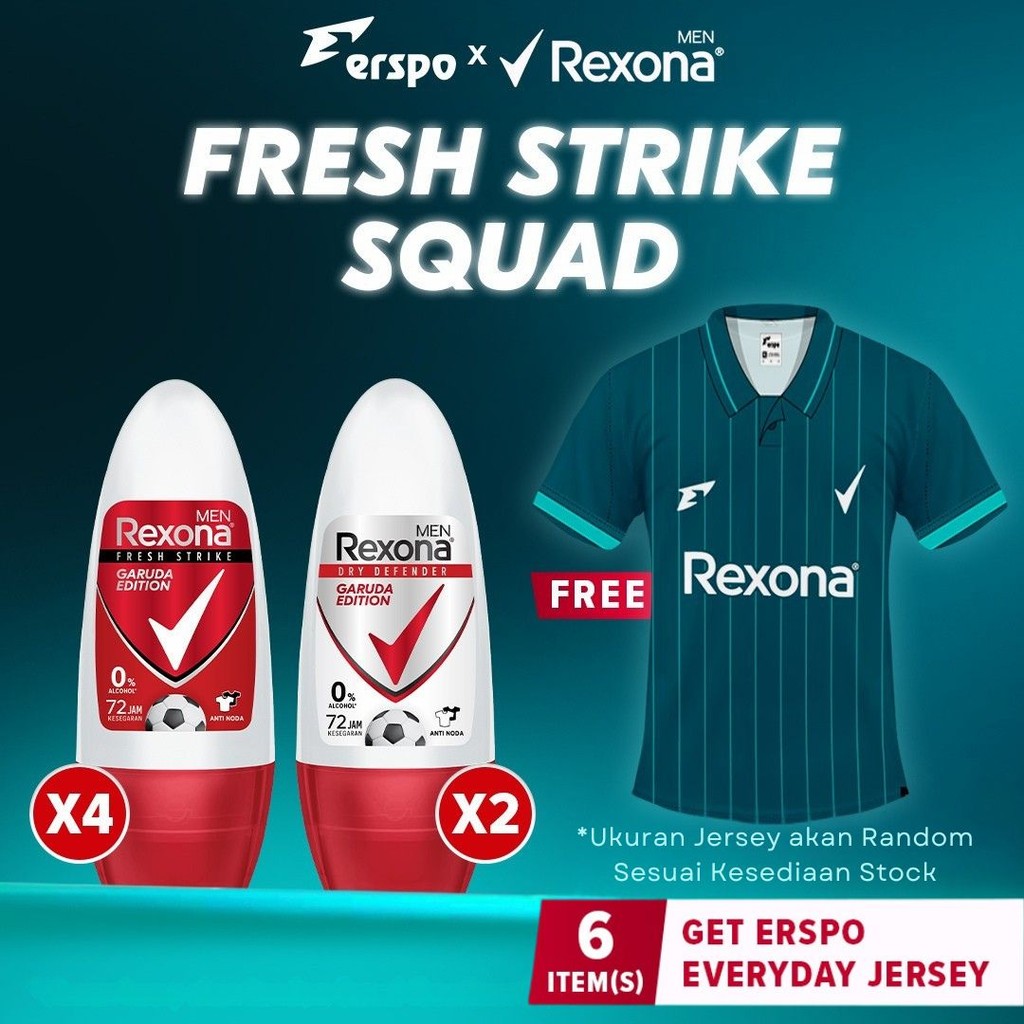 Jual [Fresh Strike Squad] Buy 4 Rexona Men Garuda Timnas Edition FRESH ...