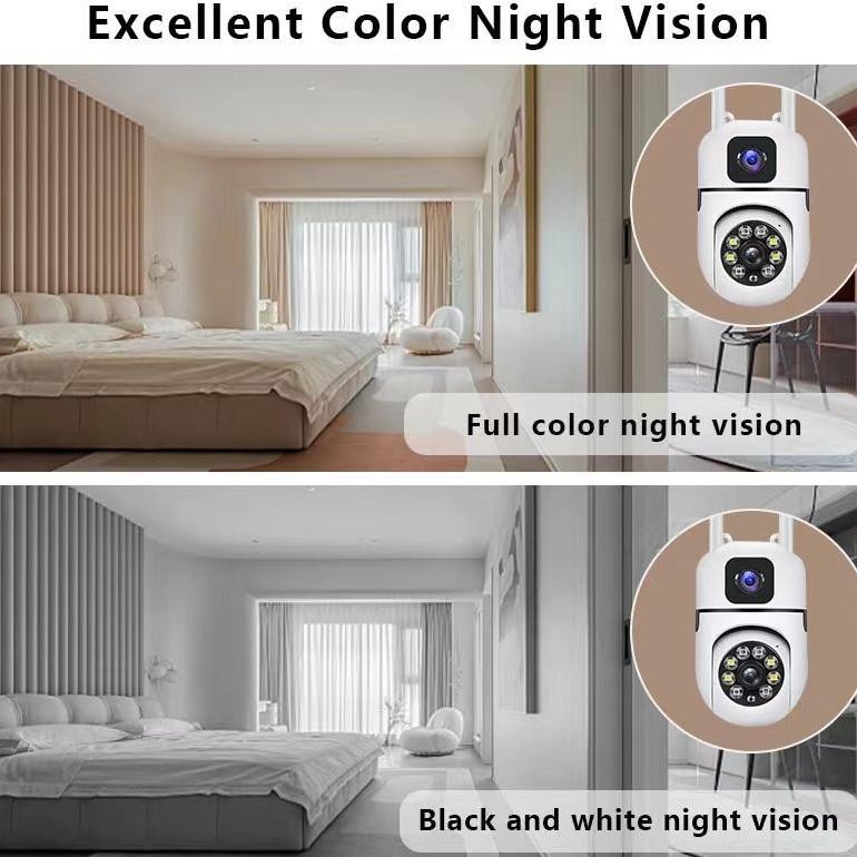 Jual 100% Ori Tu-67 Kamera Lensa Ganda V380 Pro Kamera Ip Ptz Wifi Nirkabel Kamera Cctv Luar ...