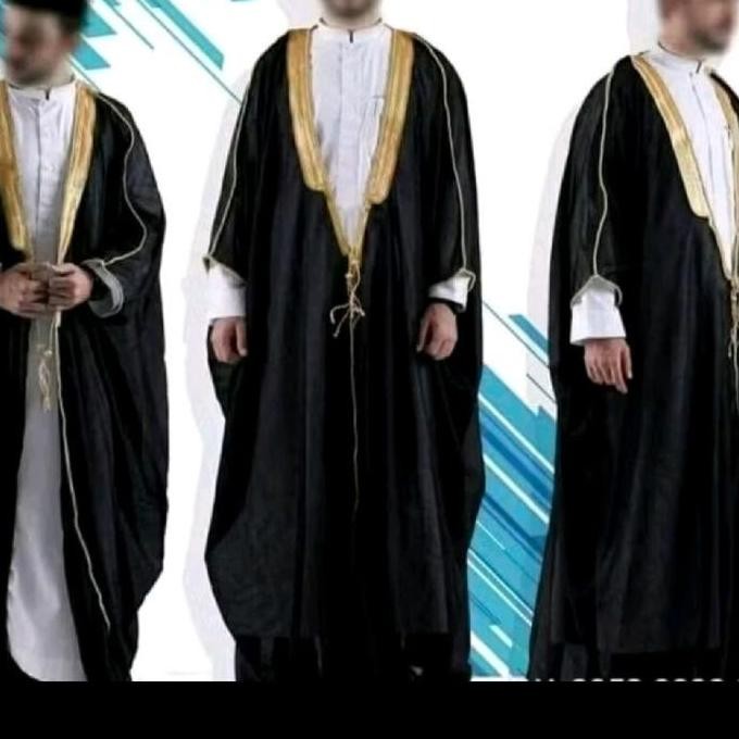 Jual luaran jubah raja arab bisht Pria Arab mislah jubah imam original ...