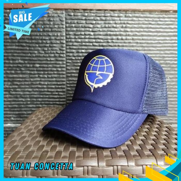 Jual TOPI TRUCKER JARING HAT CAP DISTRO DISHUB DINAS PERHUBUNGAN POLOS ...
