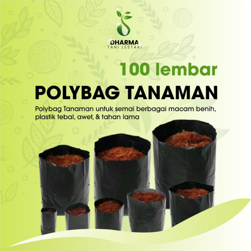 Jual Polibag Semai Ukuran 10x15 cm Murah isi 100 lembar | Shopee Indonesia