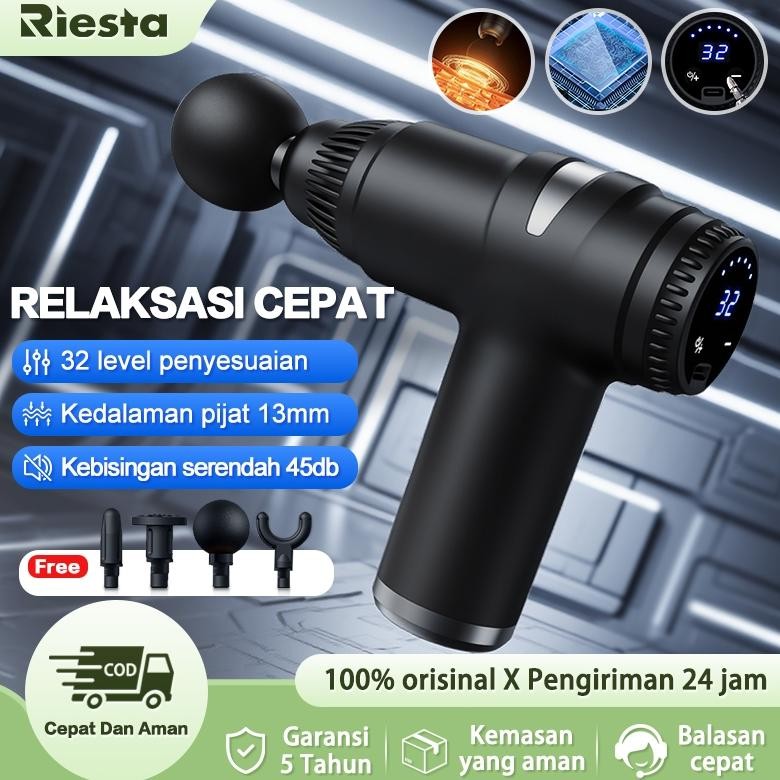 Jual Riesta Alat Pijat Elektrik Getar Massage Getar Gun alat pijat 4-in ...