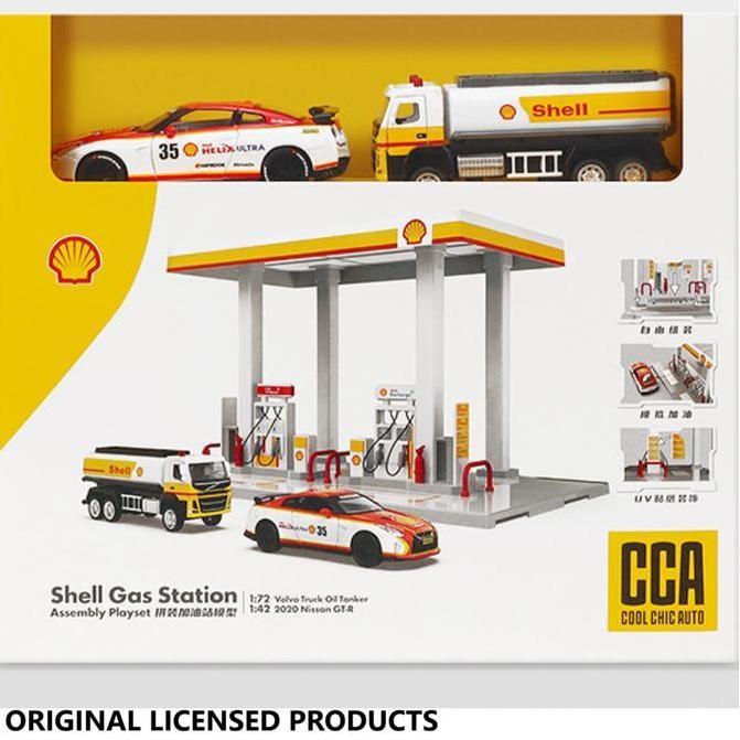 Jual Diecast Mobil Nissan Gtr Diy Shell Pom Bensin Gas Station Volvo ...