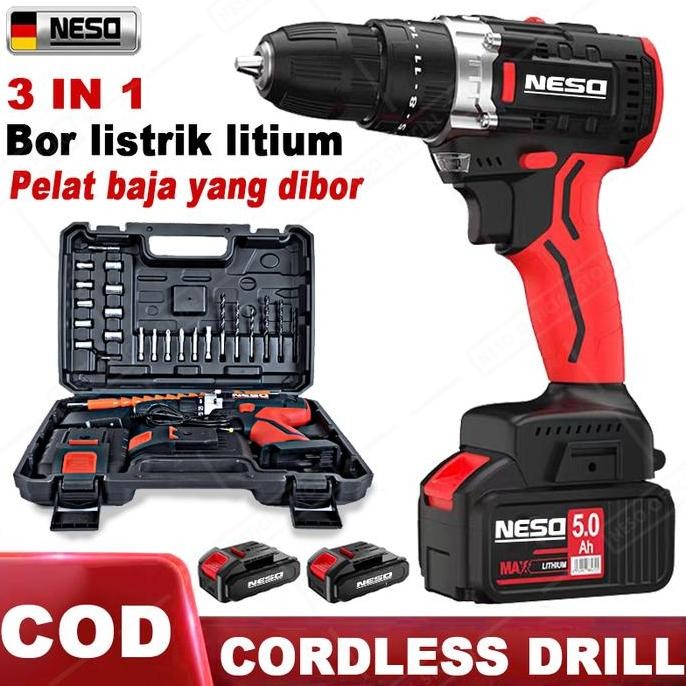 Jual 3in1 Mesin Bor Listrik Bor Baterai Bor Listrik Bor Tanpa kabel ...
