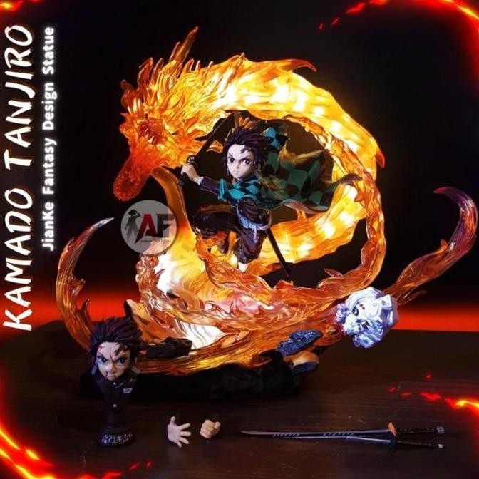 Jual Statue Action Figure Demon Slayer Tanjiro Kamado Jianke Fantasy ...