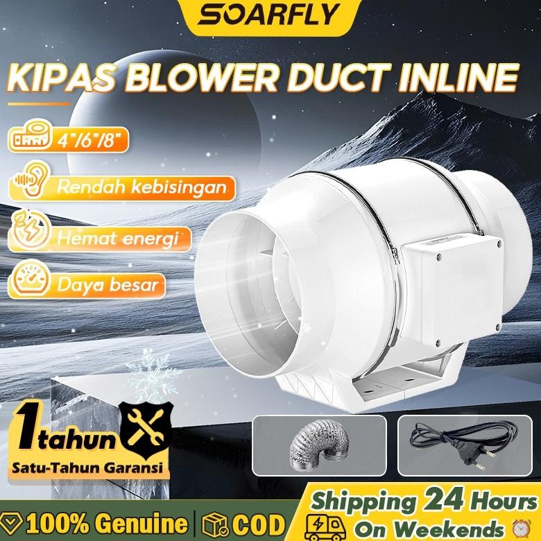Jual 4" 6" 8" 220V Blower Dapur Penghisap Hisap Untuk Kamar Mandi Dapur ...