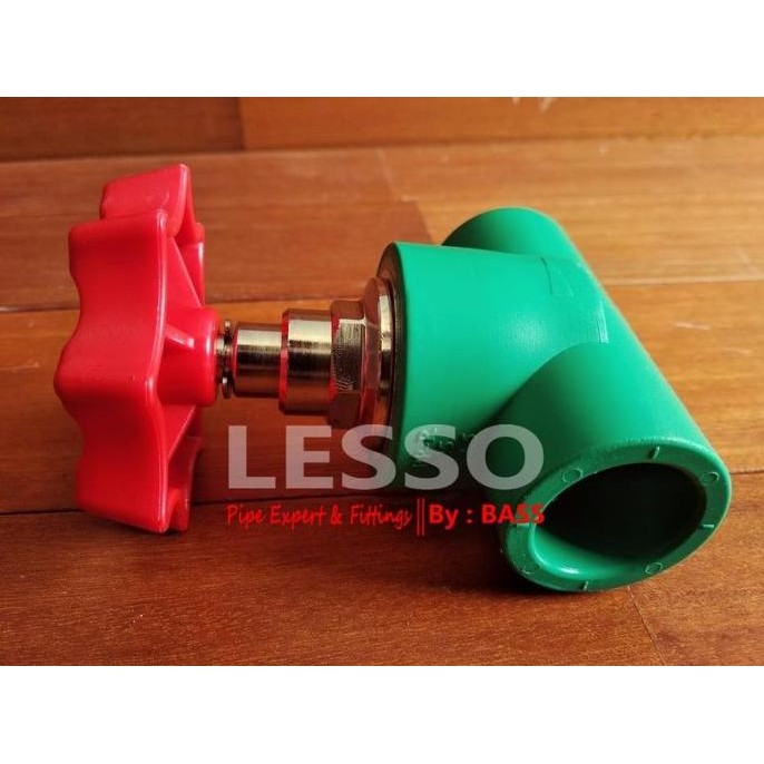 Jual Stop Valve PPR 1/2" inch 20mm Lesso Gate Valve Stop Kran Fitting ...