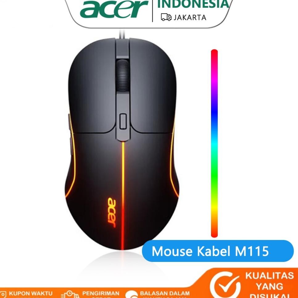 Jual M115 Mouse Gaming Kabel Rgb Led 8003200 Dpi Dukungan App Cocok ...