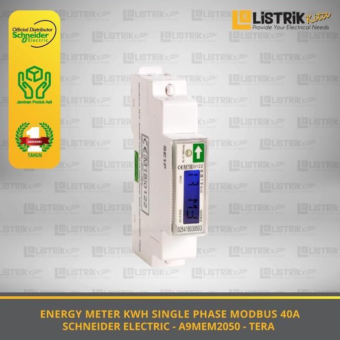 Jual Promo ENERGY METER KWH 1P MODBUS 45A SCHNEIDER ELECTRIC ...