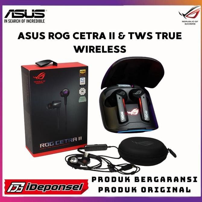 Jual Asus Rog Cetra II True Wireless Gaming Earphone Gaming II In-Ear ...