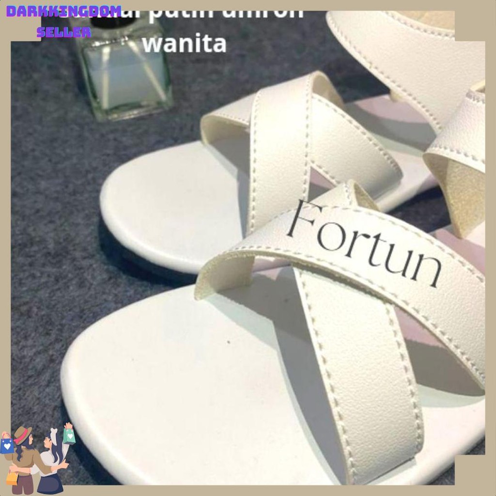 Jual Sandal Sepatu Umroh Dan Haji Putih Dan Hitam Wanita Premium ...