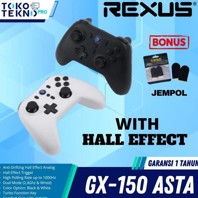 Jual Rexus Asta GX150 / GX-150 Gaming Gamepad Joystick Controller With ...