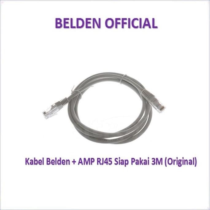 Jual DI83 - Belden CAT5e 3M UTP RJ45 ORIGINAL Cable Kabel LAN Siap ...