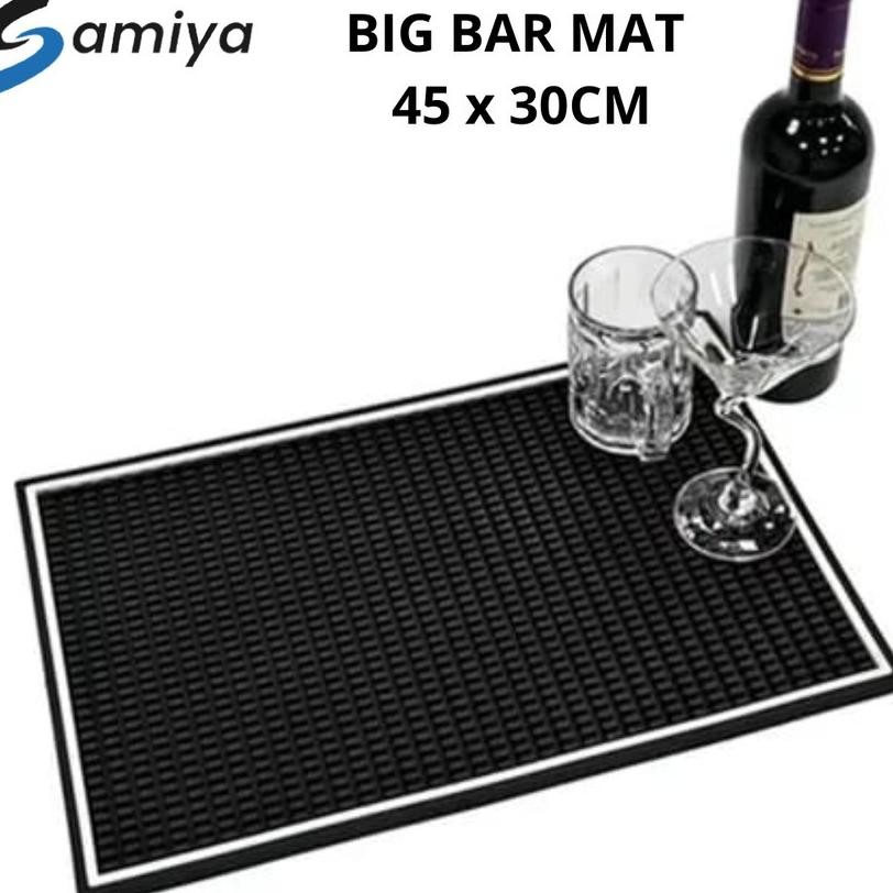 Jual Bar Mat Bartender Rubber Anti Slip Lis Putih Alas Tatakan Gelas ...