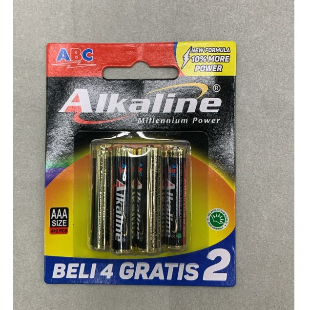 Jual BATU BATERAI ALKALINE AAA A3 SET6 (beli 4 GRATIS 2) | Shopee Indonesia