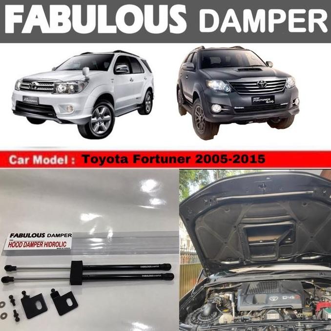 Jual Fabulous Damper Toyota Fortuner 2005-2015 TRD shock kap mesin ...