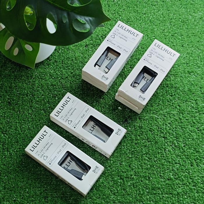 Jual IKEA cable LILLHULT N USB-C to lightning 1.5m dark grey MF1 ...