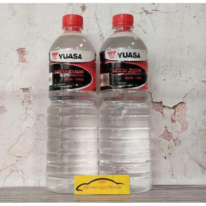 Jual YUASA AIR AKI ZUUR 1L AIR ACCU ZUUR ELECTROLYTE 1L BATTERY WATER ...