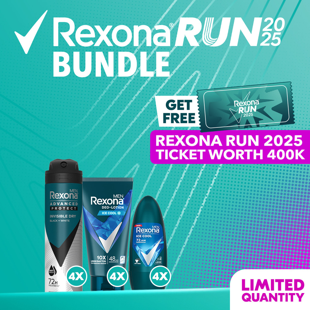 Jual [SPECIAL BUNDLE] Buy Rexona Men Bundle FREE Rexona Run 2025 Ticket ...