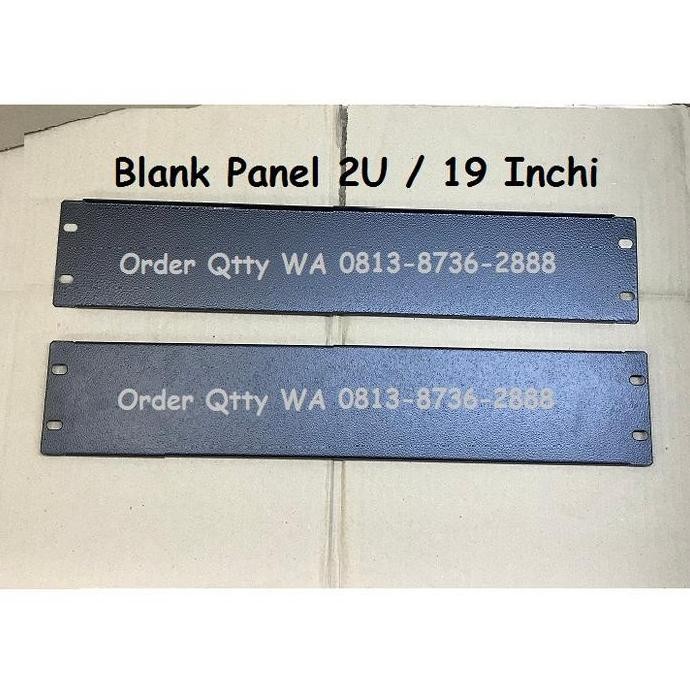 Jual Blank Panel 2U 19 Inci / Plat penutup untuk rack Server dan ...