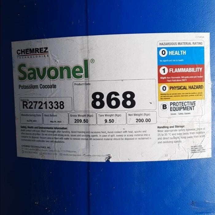 Jual Potassium Cocoate Savonel 868 kemasan 5 Liter | Shopee Indonesia