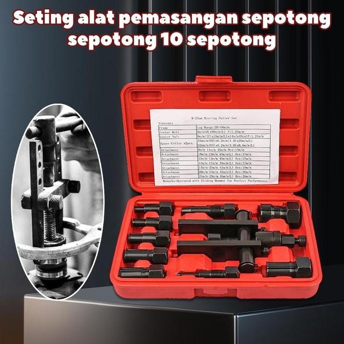 Jual 10pcs Tracker bearing Puller Set Treker Pencabut Bearing Set ...