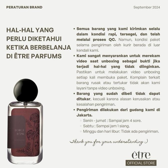 Jual Etre Parfums - Force d Ame (Eau de Parfum / 50 ML) | Shopee Indonesia