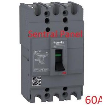Jual Promo SCHNEIDER MCCB NFB Breaker EZC100F EZC 100F 3P 60A 60 A EZC100F3060 10kA COD | Shopee ...