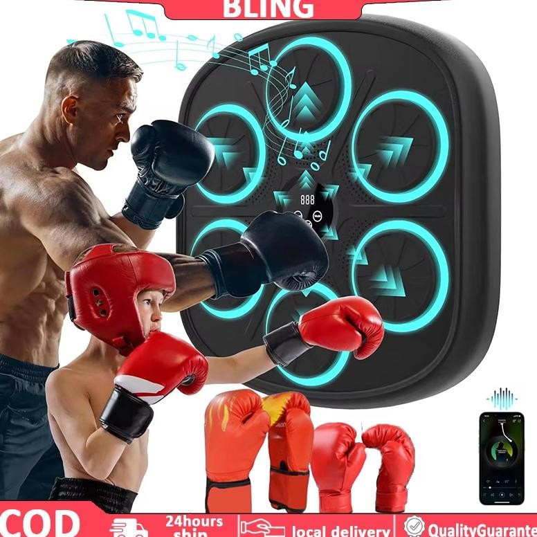 Jual Mesin Target Tinju Musik Bluetooth Boxing Board Papan Smart Music ...