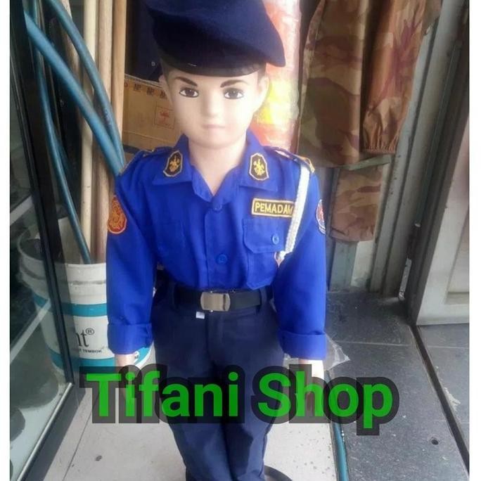Jual DF401>> Baju Seragam Damkar Pemadam Kebakaran Anak Kostum Karnaval ...