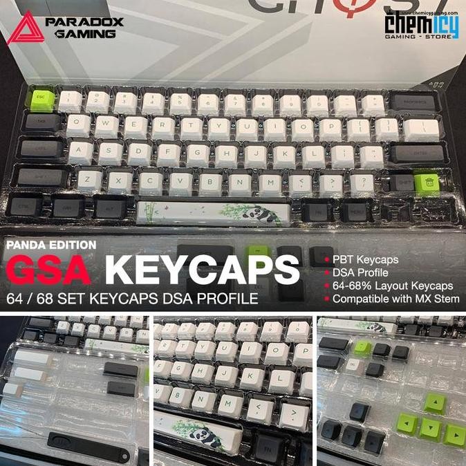 Jual Paradox Gaming GSA 64 / 68 Set Keycaps Keyboard DSA Profile ...