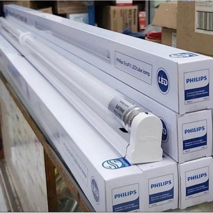 Jual Philips TL led 16 watt set BN015c lampu neon led t8 16w 120cm ...