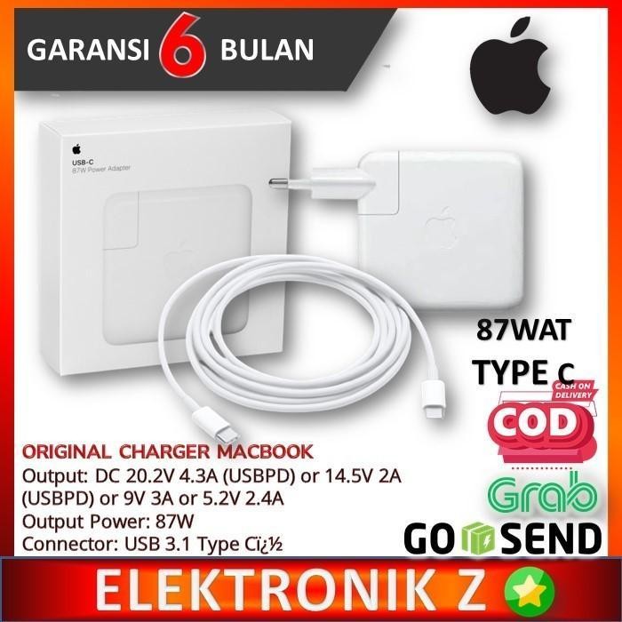 Jual Mac Pro Charger 87W USB C Power Adapter MacBook Pro 15 13 16 Inch ...