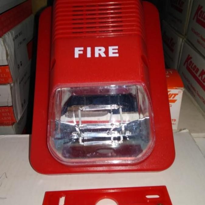 Jual sounder strobe alarm flash light sirine sound and flash alarm ...