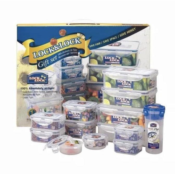 Jual Locknlock Classic Gift Set 13 In 1 Original Lock & Lock Lunch Box ...