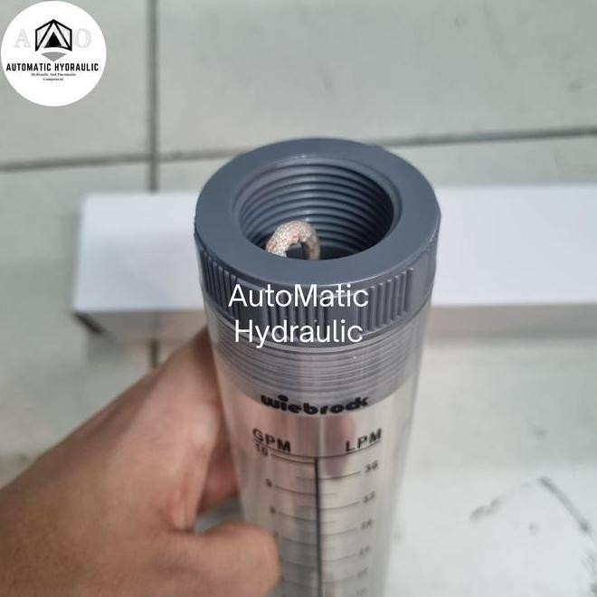 Jual Flow Meter 1"Inch 36 Lpm 10 Gpm / Rota Meter Water Tube Dn 25 ...