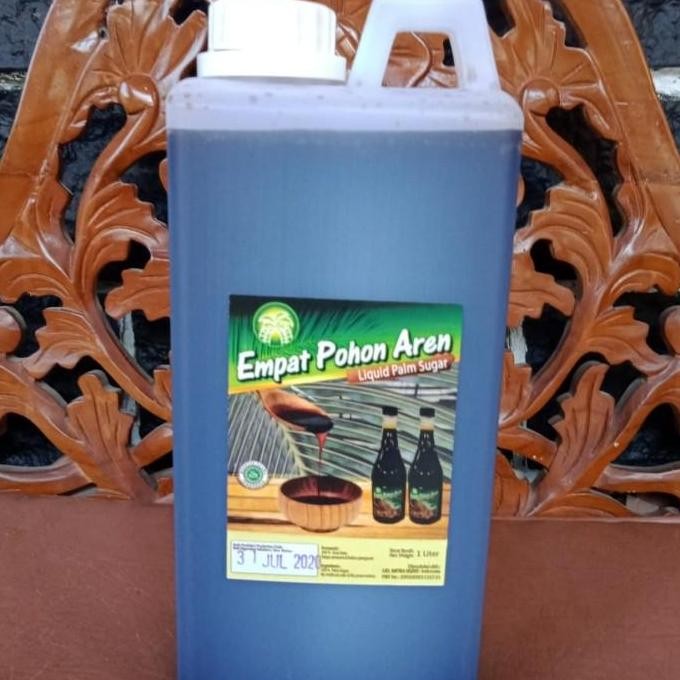 Jual Gula Aren Cair 1 liter ( kemasan jeligen 1 liter ) | Shopee Indonesia