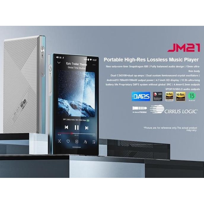 Jual Fiio Jm21 Jm 21 Portable High-Res Lossless Music Player Snapdragon ...